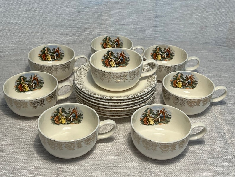 Magnificent 58-piece Vintage Porcelain W.S. George China Dinner ...