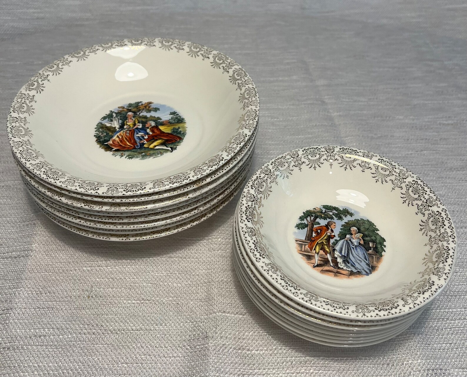 Magnificent 58-piece Vintage Porcelain W.S. George China Dinner ...