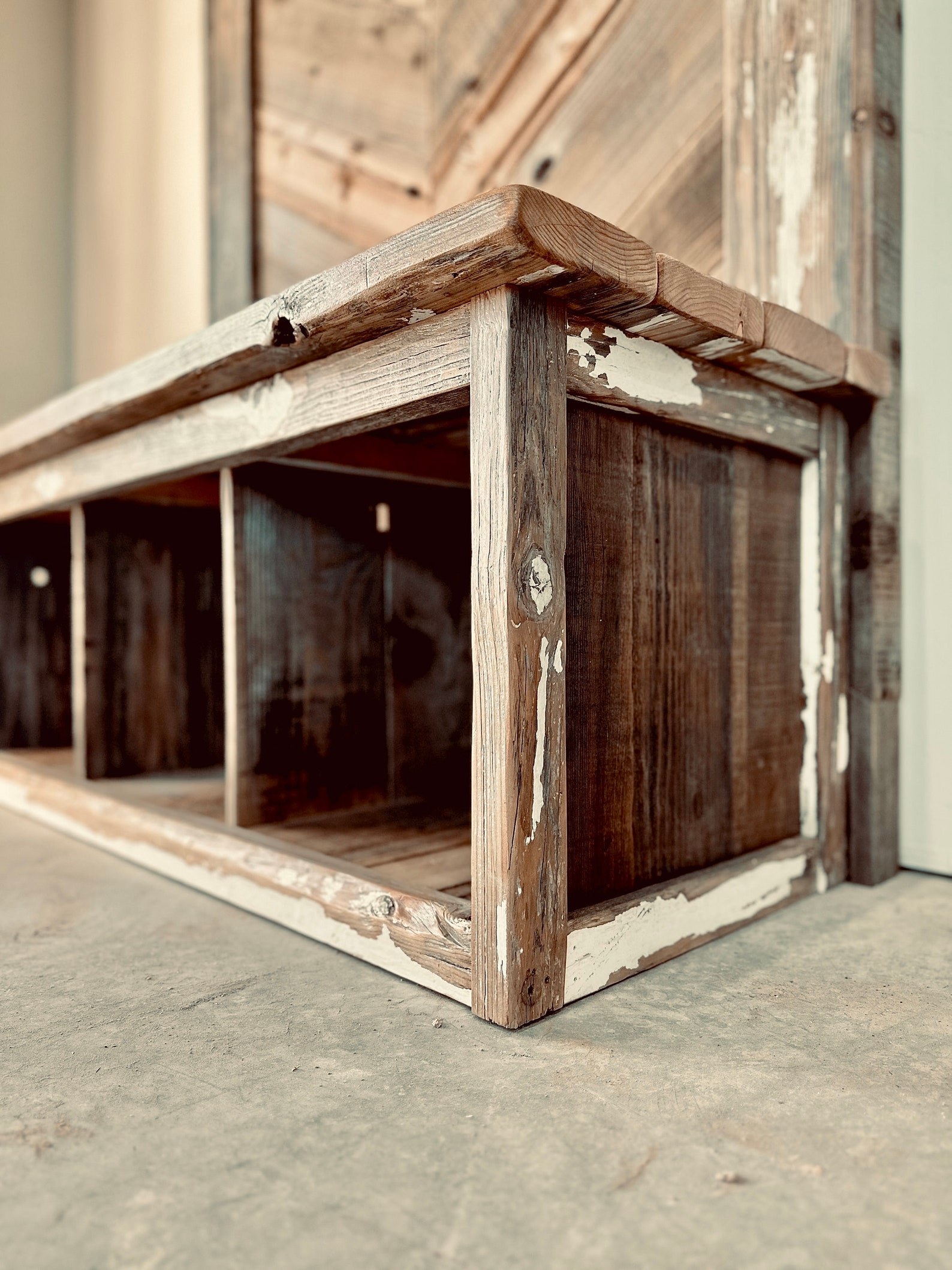 ENTRY BENCH With Shoe Cubbies and Hooks - Etsy