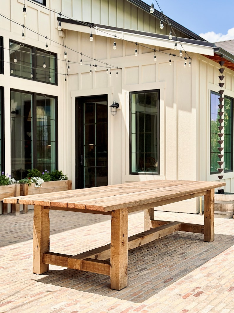 Farmhouse Style Dining Table - Etsy