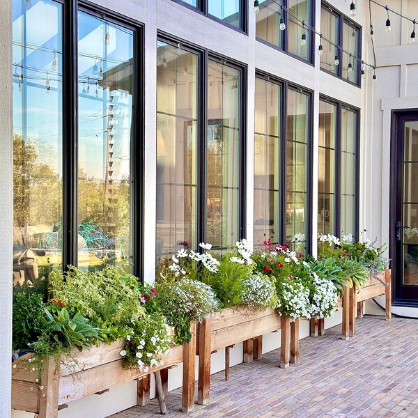 WOODEN PLANTER Customizable No-damage Window Box or Container Garden ...