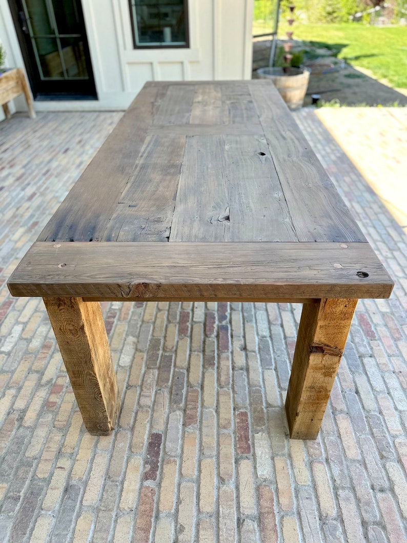 Farmhouse Style Dining Table - Etsy