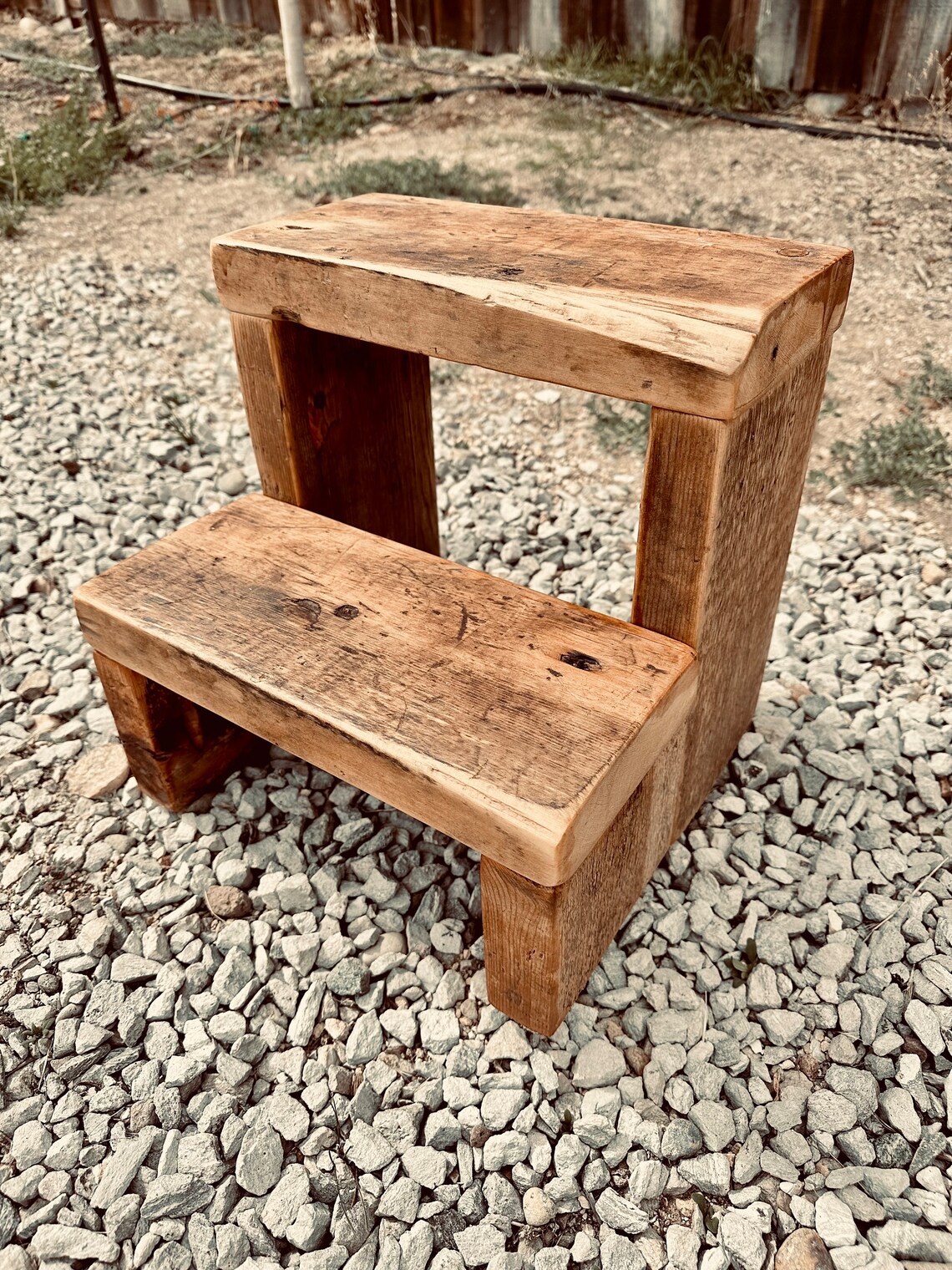 WOODEN STEPSTOOL - Reclaimed Barnwood - Child Size - Etsy