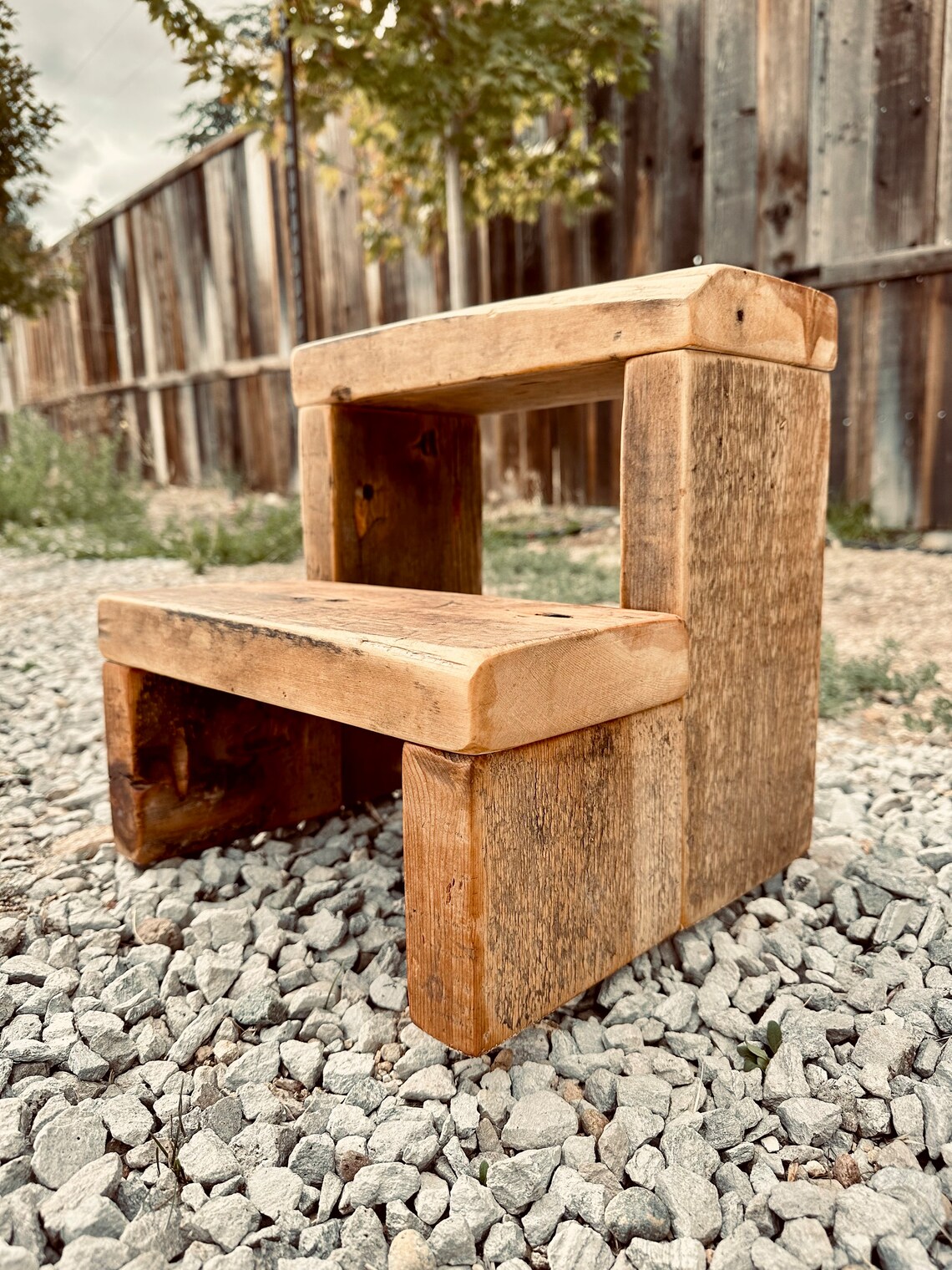 WOODEN STEPSTOOL - Reclaimed Barnwood - Child Size - Etsy