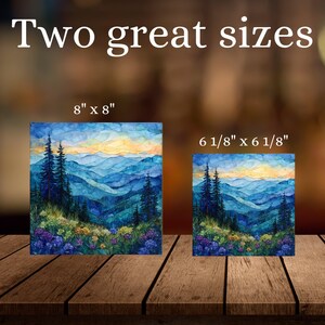 Newfound Gap Great Smoky Mountains Ceramic Art Tile Beautiful Vista ...