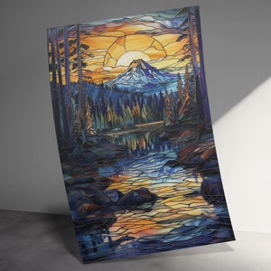 Lassen Volcanic National Park Poster 11x17 Inches Beautiful Stained ...