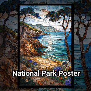 Channel Islands National Park Poster 11x17 Inches Beautiful Stained ...