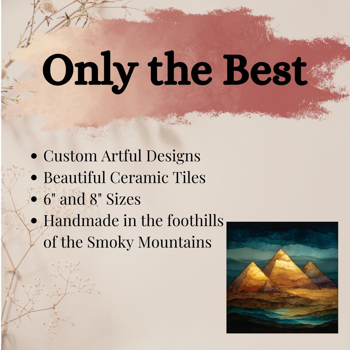 Pyramids of Giza Egypt Ceramic Art Tile World Heritage Site Gift for ...