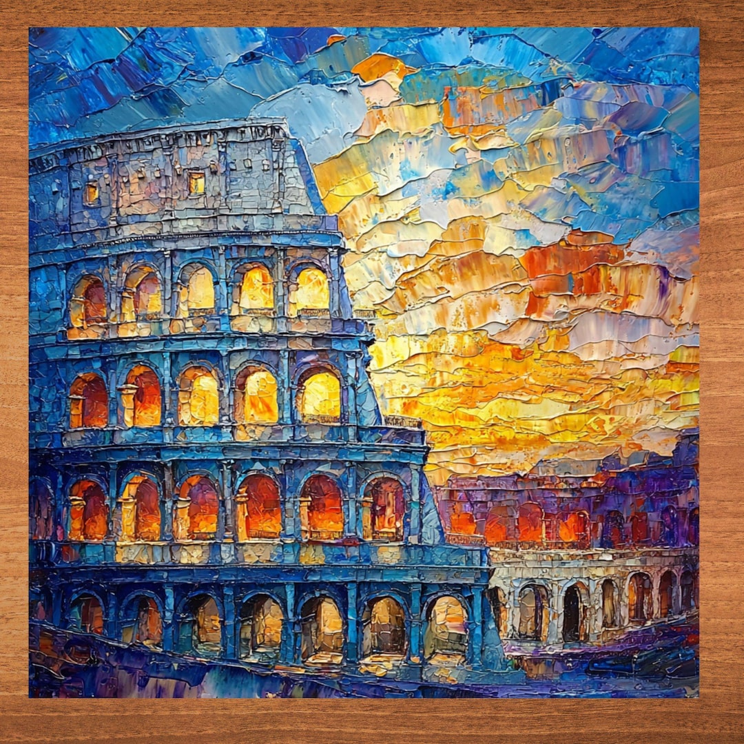 Rome Colosseum Ceramic Art Tile Beautiful Vista Gift for Traveler ...