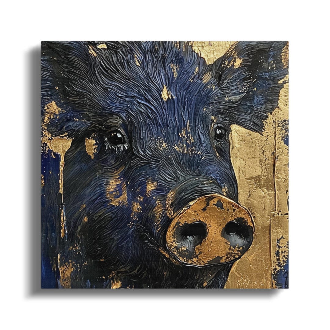 Boar Wild Hog Wall Art 12 X 12 Gallery Wrap for Outdoorsman Man Cave ...