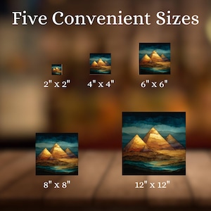 Pyramids of Giza Egypt Ceramic Art Tile World Heritage Site Gift for ...