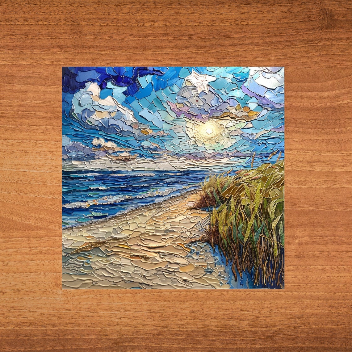 Padre Island National Seashore Glossy Ceramic Tile Art Gift for Nature ...