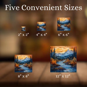 Savage River Denali Ceramic Art Tile Beautiful Vista Gift for Traveler ...