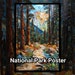 Sequoia National Park Poster 11x17 Inches Beautiful Stained Glass Look ...