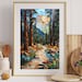 Sequoia National Park Poster 11x17 Inches Beautiful Stained Glass Look ...