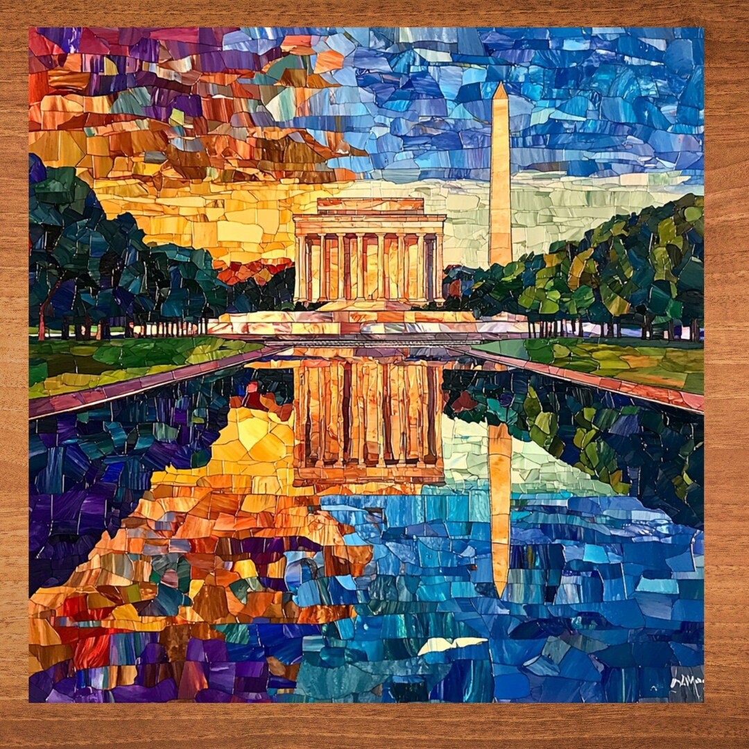 DC Monuments Ceramic Art Tile Beautiful Vista Gift for Traveler Nature ...