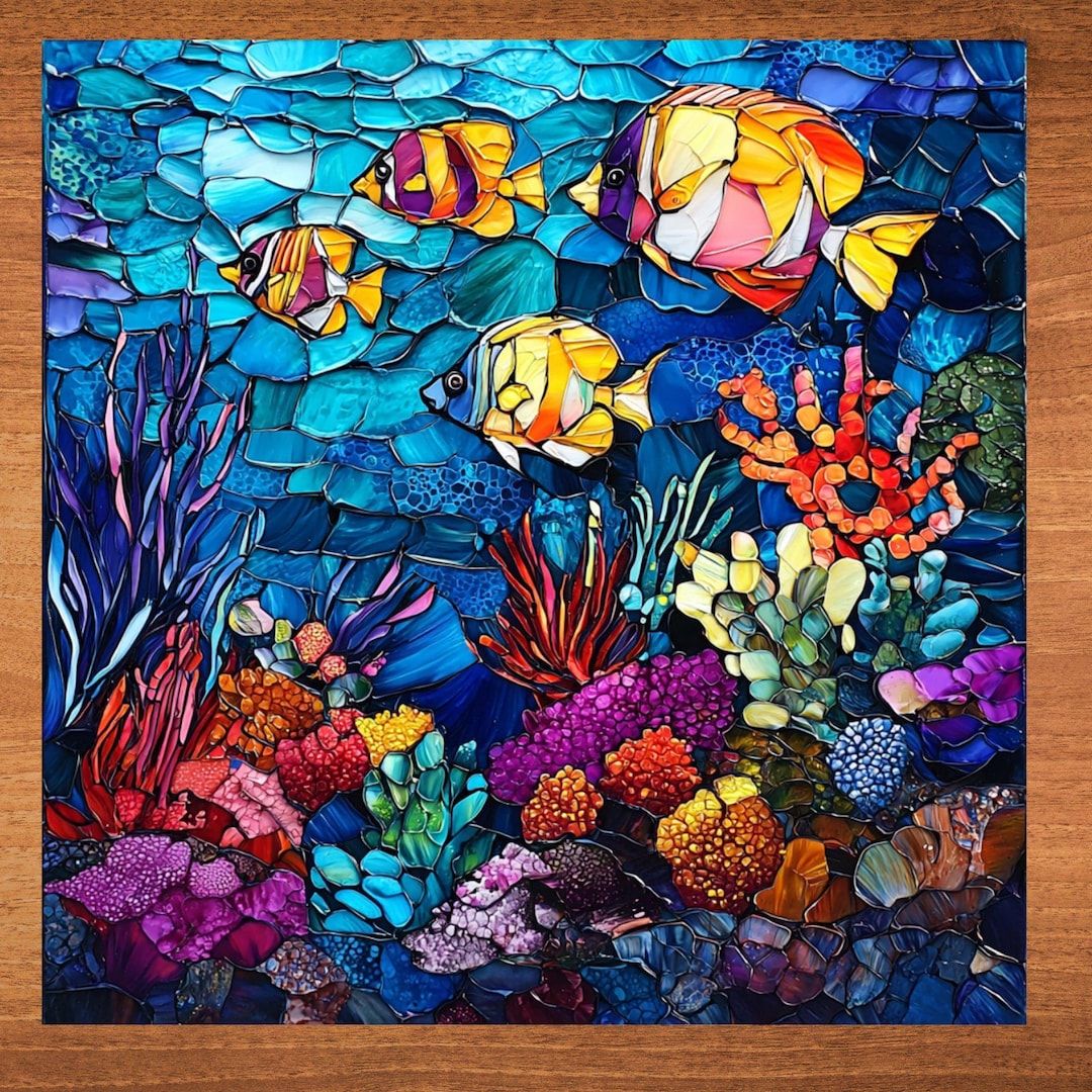 Great Barrier Ceramic Art Tile Beautiful Vista Gift for Traveler Nature ...