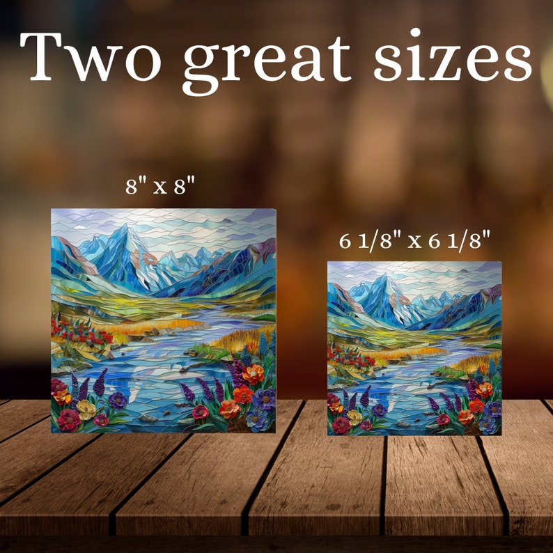 Gates of the Artic National Park Preserve Glossy Ceramic Tile Art Gift ...