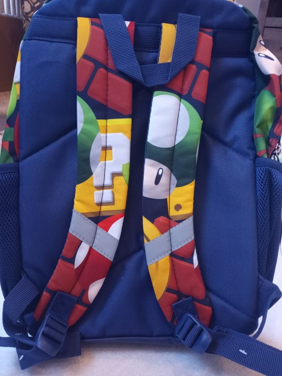 Super Mario Boys Backpack 18"2 compartments, 2 pocket… - Gem