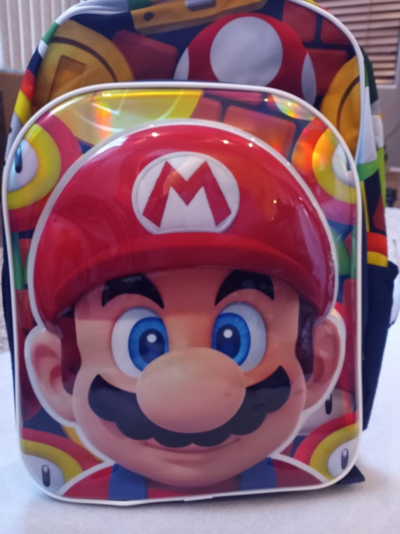 Super Mario Boys Backpack 18"2 compartments, 2 pocket… - Gem
