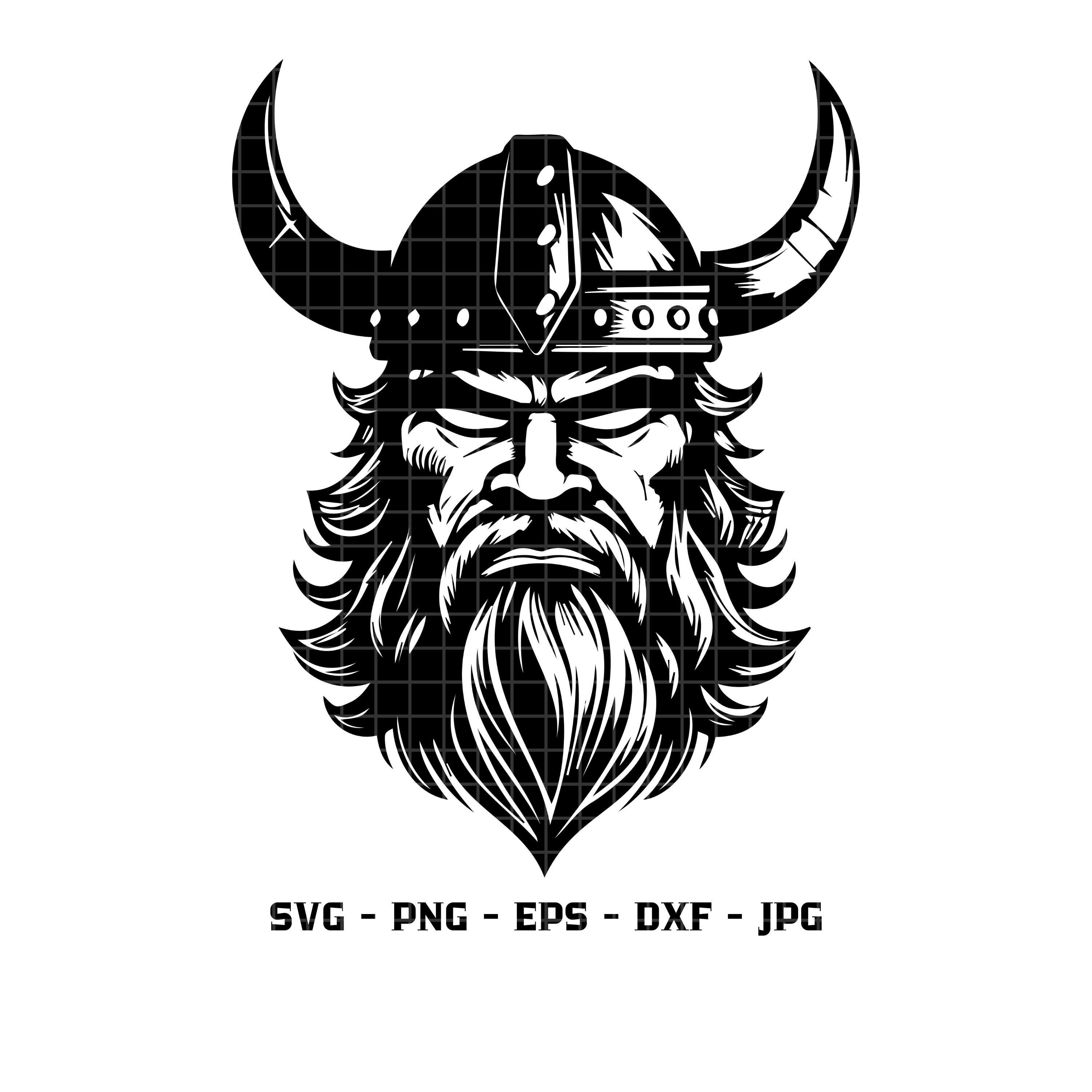 Viking SVG PNG EPS - Clip Art Viking Icon Digital Instant Download - Etsy