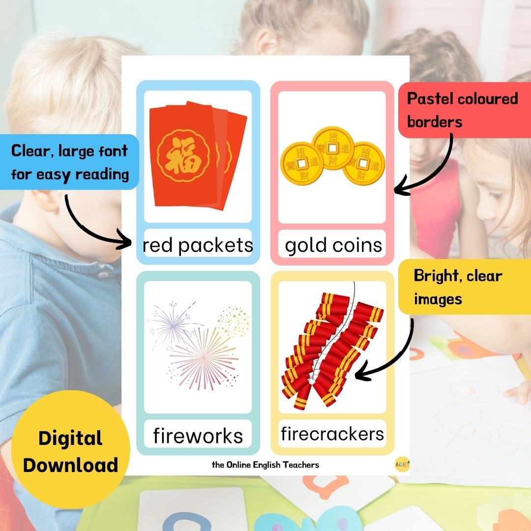 Seasonal ESL Vocabulary Posters and Flashcards Bundle ESL Vocabulary ...