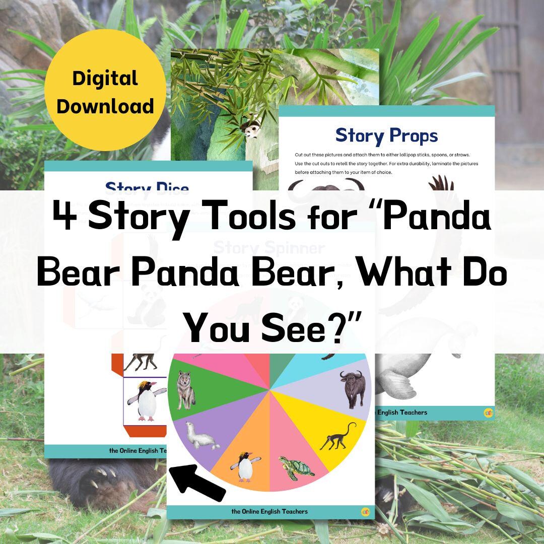 4 Story Tools for Panda Bear Story Eric Carle | Story Activities for ...