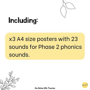 Phonics Poster | Phonics Phase 2 Sounds | Kids Digital Printable ...