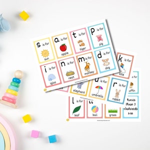 Phonics Phase 2 Flashcards and Posters | Kids Flashcards | Kids Digital ...