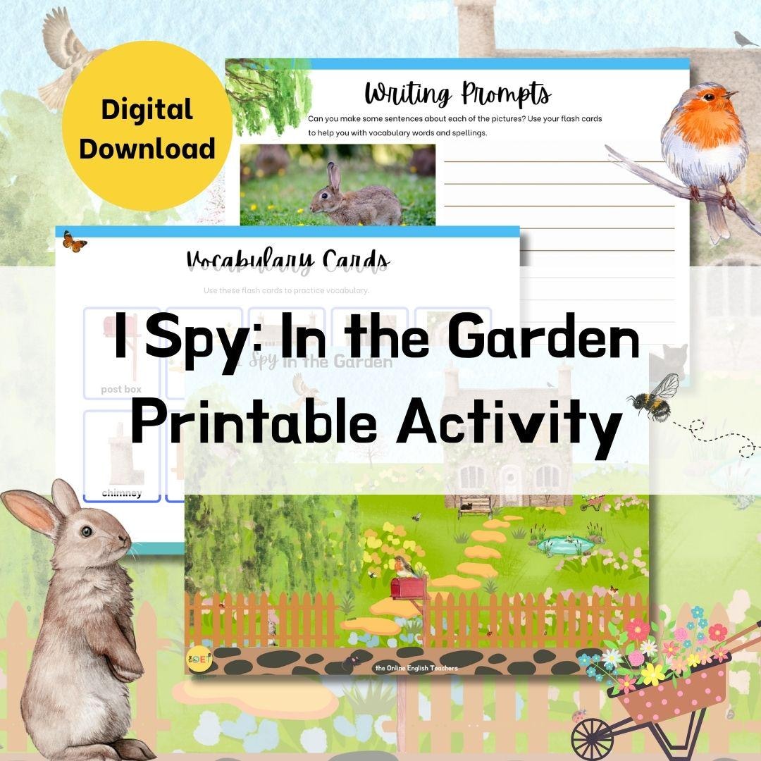 I Spy: in the Garden | Educational Printable | Kids Printable Game ...