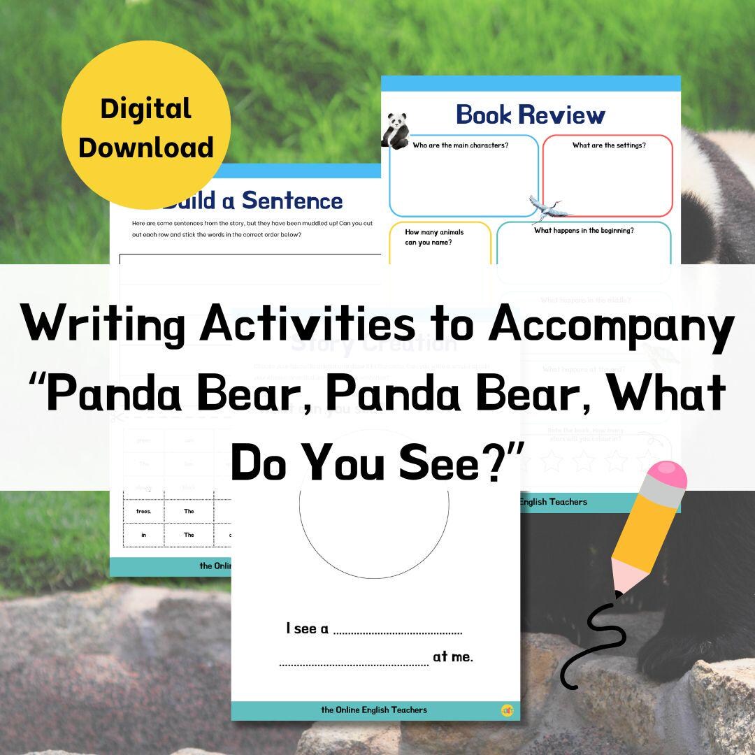 Writing Activities for Kids | Panda Bear Eric Carle Story | Story ...