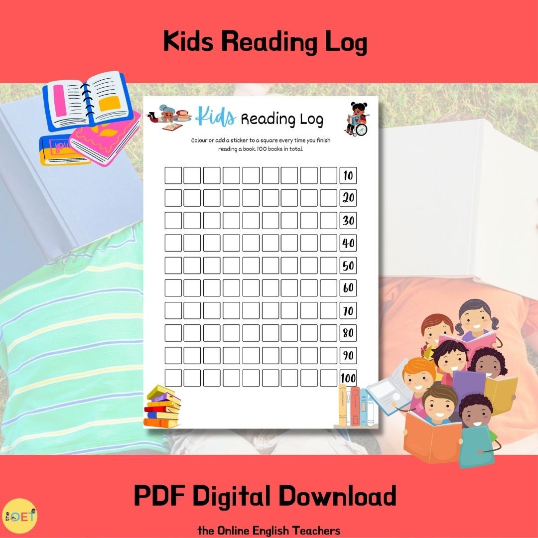 Kids Reading Log | Kids Reading Tracker | Reading Tracker | Reading ...