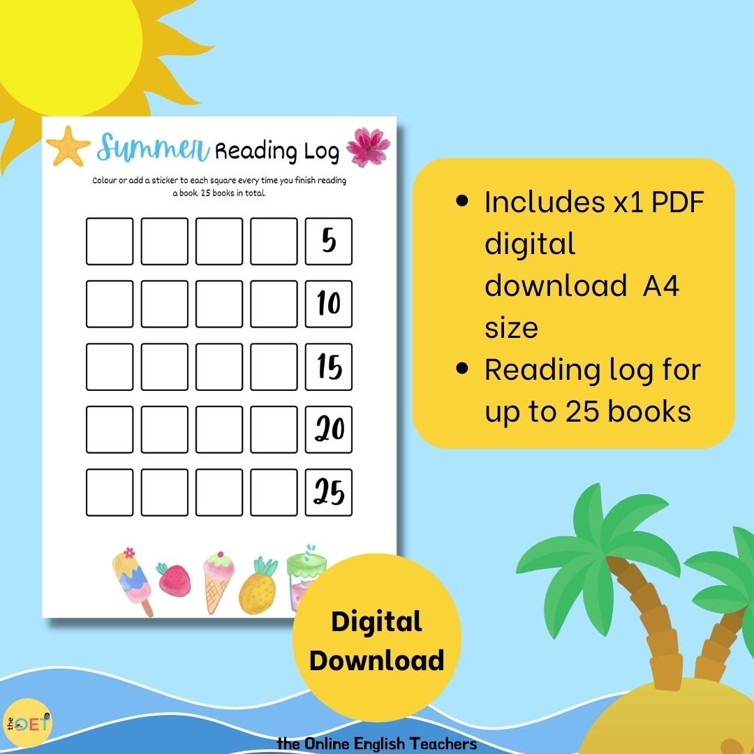 Summer Reading Log | Kids Reading Log | Summer Reading Tracker ...