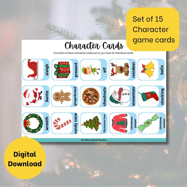 Christmas Guess Who | Children's Guess Who | Printable Board Game ...