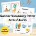 Summer ESL Vocabulary Posters and Flashcards Bundle | ESL | ELL ...