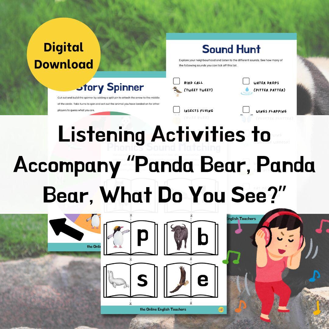 Listening Activities for Panda Bear Eric Carle Story | Listening ...