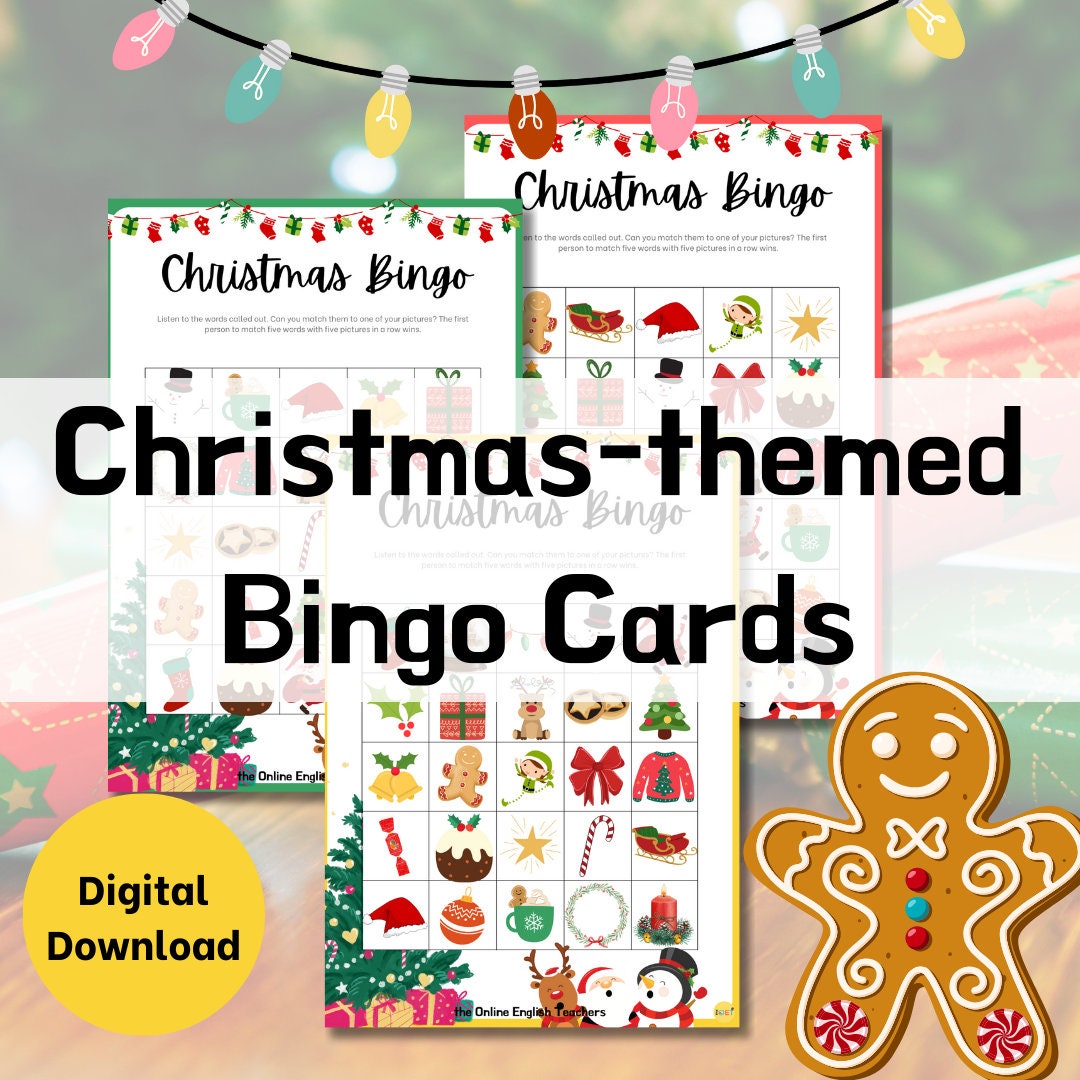Christmas-themed Bingo Cards | Christmas | Children's Printable ...