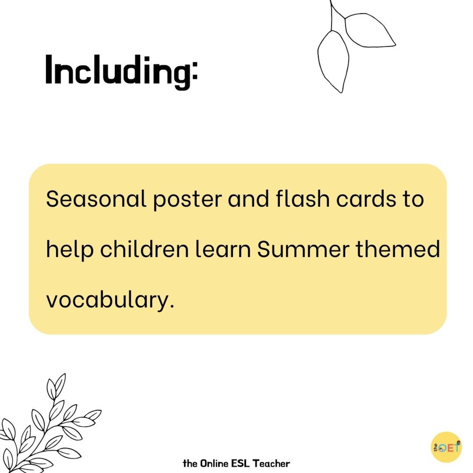 Summer ESL Vocabulary Posters and Flashcards Bundle | ESL | ELL ...