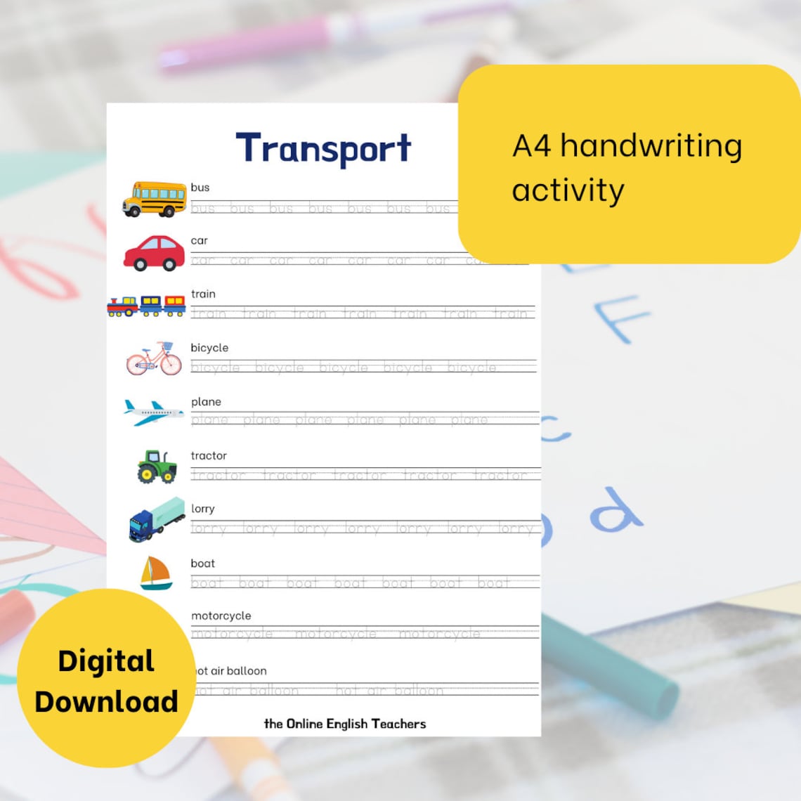 ESL Vocabulary Posters and Flashcards Bundle | ESL Vocabulary Posters ...