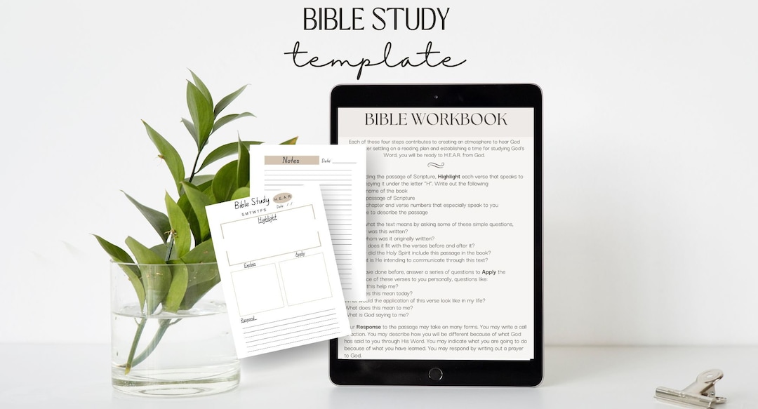 Bible Workbook, Bible Study, Bible Journal - Etsy