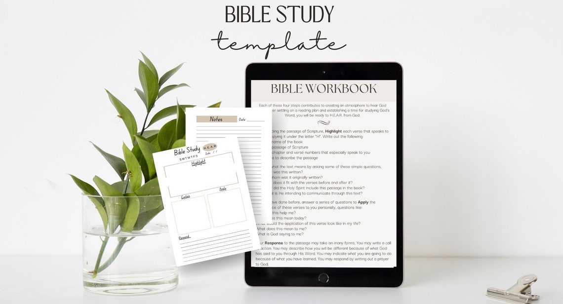Bible Workbook, Bible Study, Bible Journal - Etsy