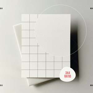 3x4 Paper Invite Mockup | Lifestyle Flat Lay Wedding Mock-up on Table ...