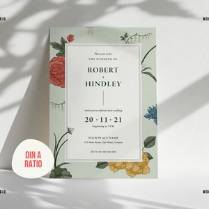 DIN A Paper Mockup | Print & Poster Flat Lay Paper Mock-up | Minimal ...