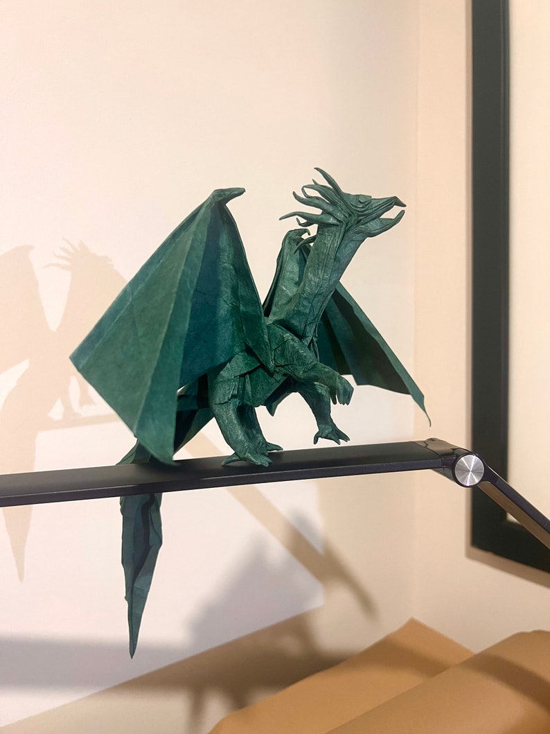 Origami Ancient Dragon | Handmade Paper Dragon Figurine | Satoshi ...