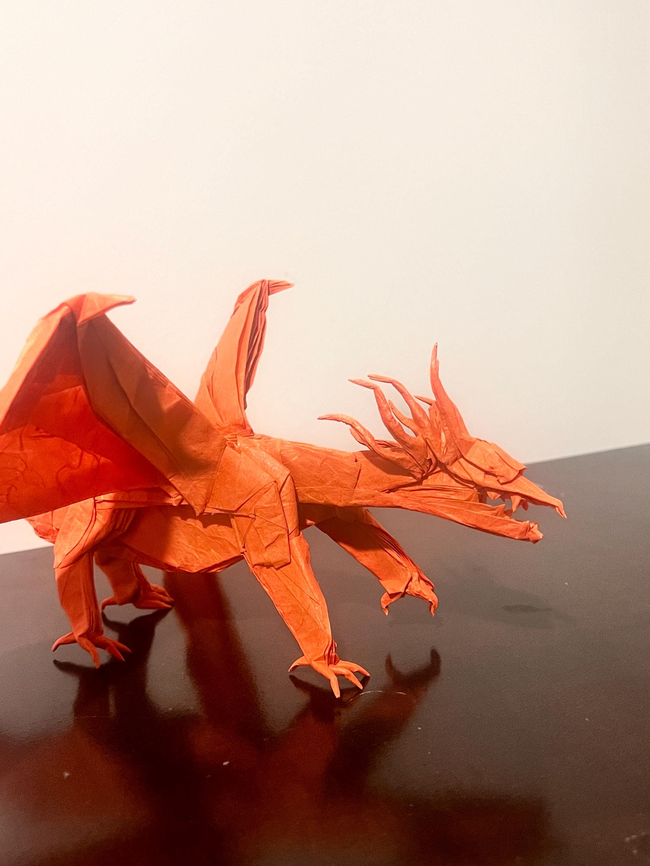 Origami Ancient Dragon V2 | Handmade Paper Dragon Figurine | Satoshi ...