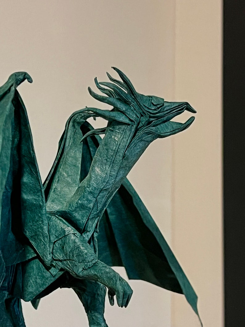 Origami Ancient Dragon | Handmade Paper Dragon Figurine | Satoshi ...