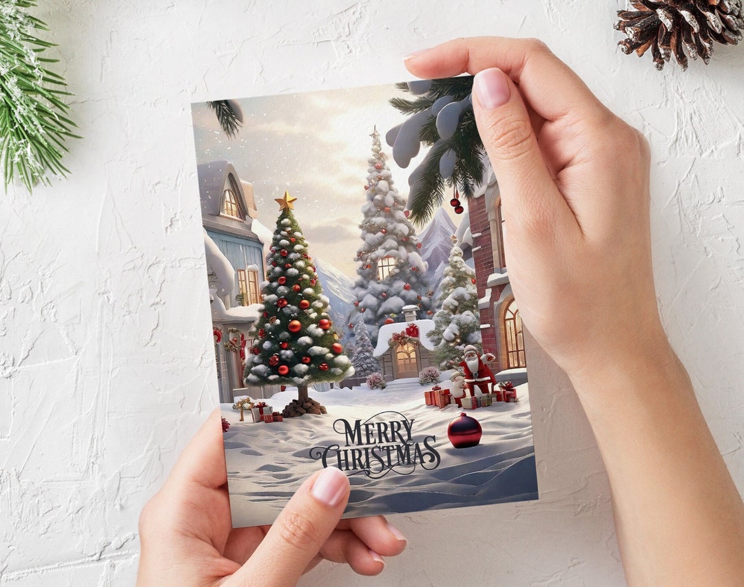 8 Christmas Card Designs for Digital Download and Printing. - Etsy UK