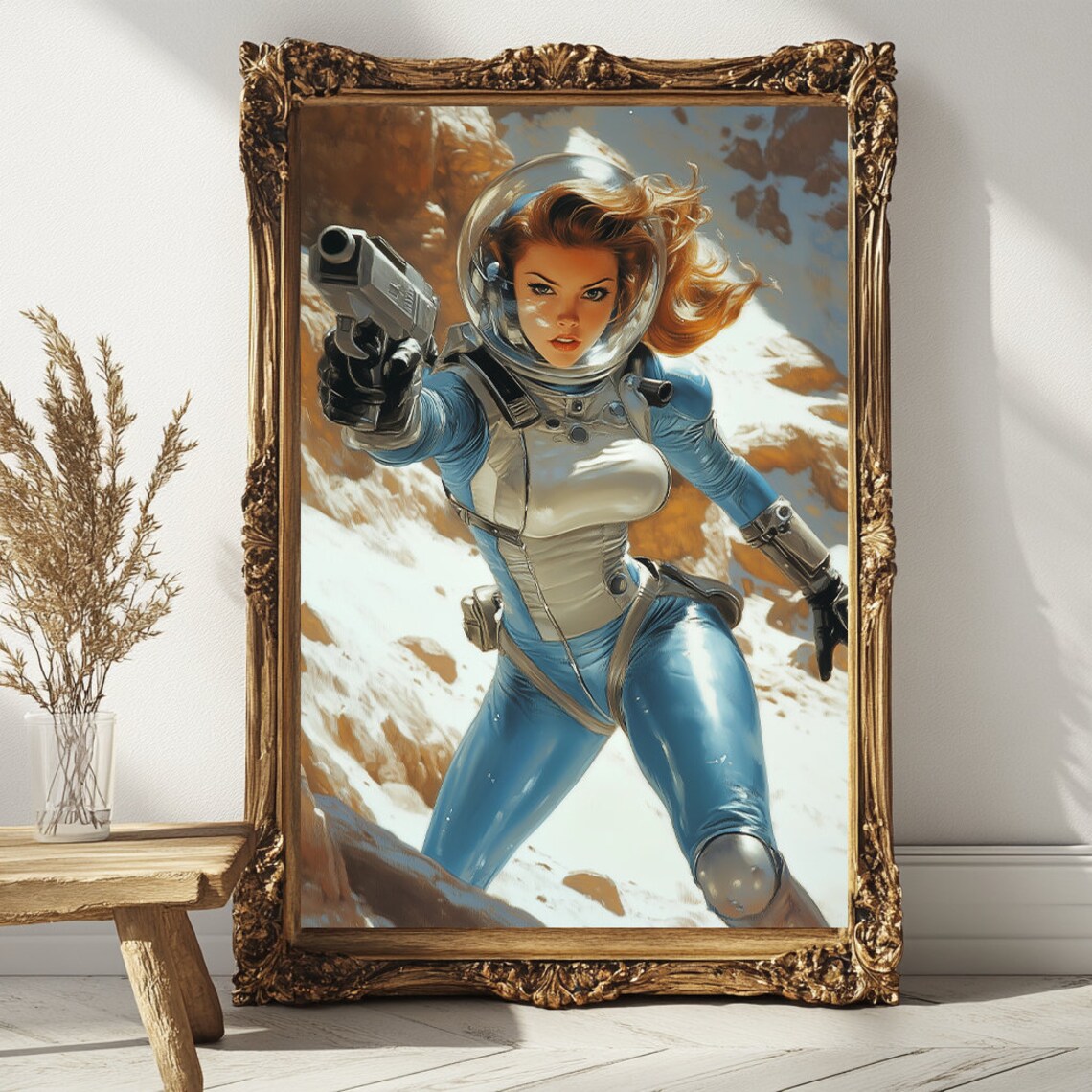 Vintage Sci Fi Poster Digital Download Scifi Art retro Scifi Digital ...