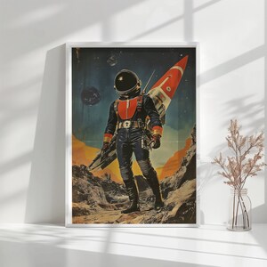 Vintage Sci Fi Poster Digital Download Scifi Art retro Scifi Digital ...