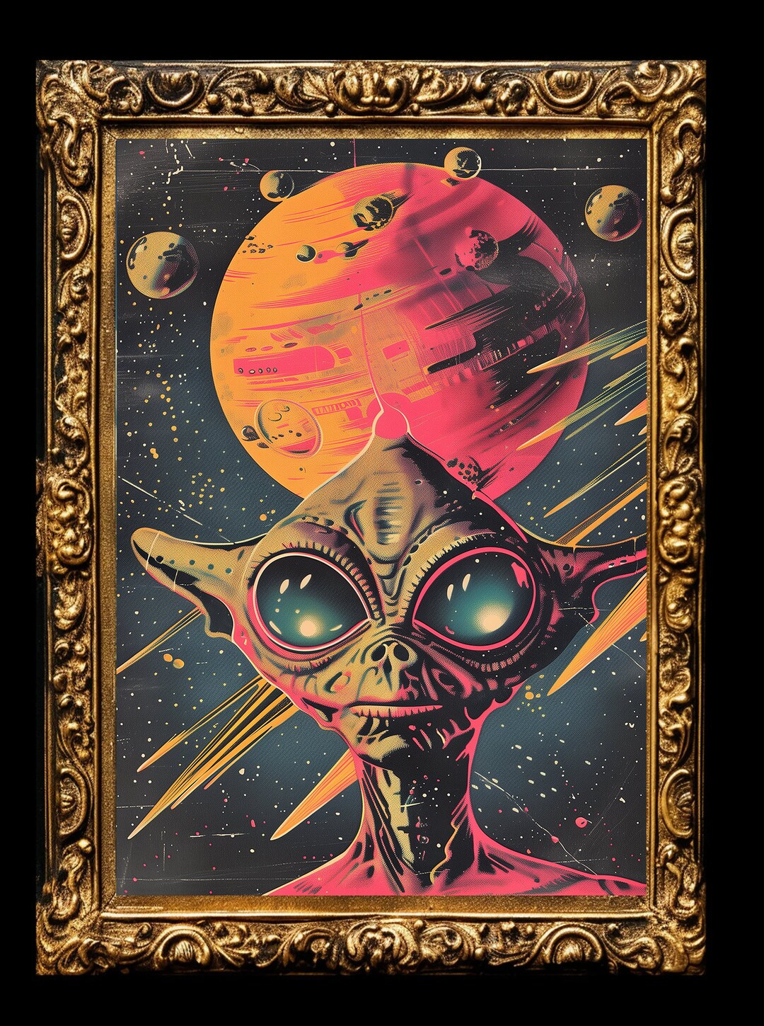 Vintage Sci Fi Poster' Scifi Art retro Scifi Digital Poster Retro ...